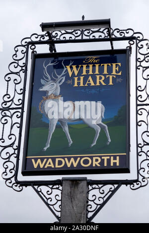 White Hart Wadworth pub in Castle Combe Village in Whiltshire Stock ...