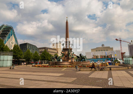 View of the Leipzig skyline Stock Photo - Alamy