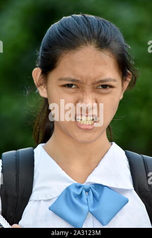 College Diverse Student And Anger Stock Photo - Alamy