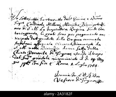 Ep Inocentiu catre Card Millini Stock Photo - Alamy