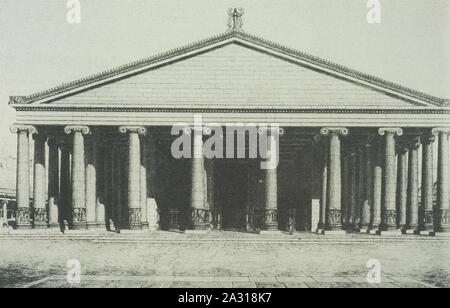 Ephesus Temple of Artemis IV reconstruction front Stock Photo - Alamy