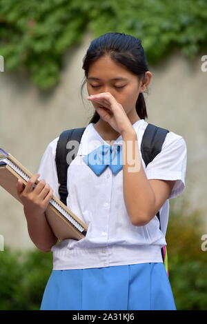 A Minority Female Student Crying Stock Photo - Alamy