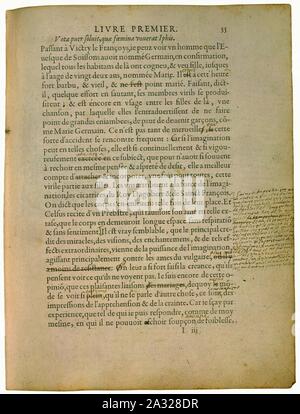 Essais Livre 1 0035 Stock Photo - Alamy