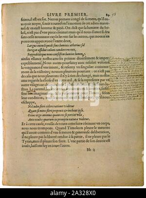 Essais Livre 1 0098 Stock Photo - Alamy