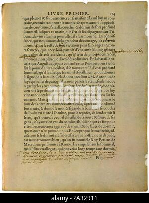 Essais Livre 1 0114 Stock Photo - Alamy