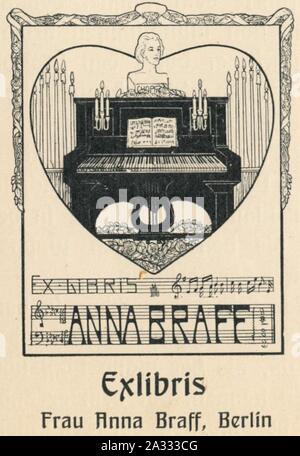 Ex Libris Frau Anna Braff Stock Photo - Alamy