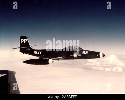 F2H-2P Banshee of VC-61 in flight 1955 Stock Photo - Alamy