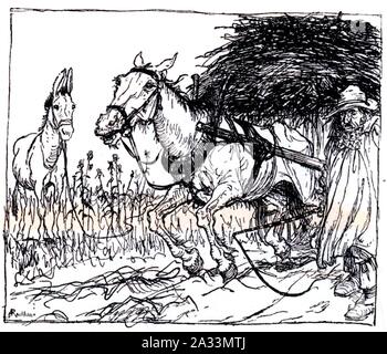 Fable Esope Rackham 21 Stock Photo - Alamy