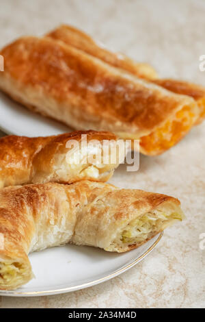 Traditional Romanian or Moldavian cottage cheese casserole with ...