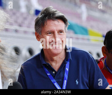 Sebastian Coe, president of the IAAF (International Association of ...