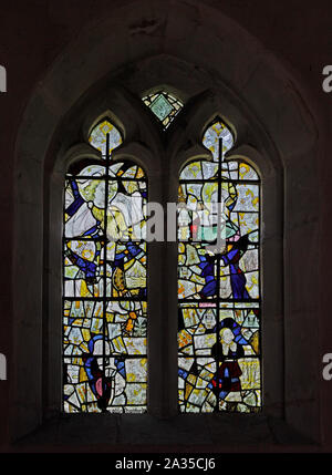 14th century medieval stained glass windows, Latin Chapel, Christ ...
