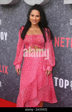 Saffron Hocking attending the UK premiere of Top Boy at the Hackney ...