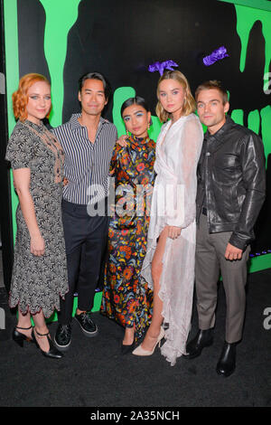 (L-R) Jordan Rodrigues, Brianne Tju, Haley Ramm, Liana Liberato and ...
