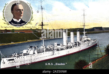 The SMS Emden was a German light cruiser that played a significant role ...