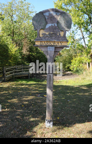 Village sign, Barkway, Hertfordshire Stock Photo - Alamy