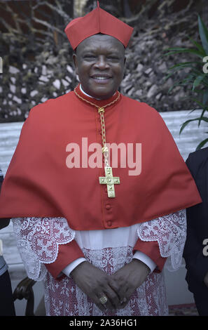 New cardinal Fridolin Ambongo Besungu (Congo) during a Consistory ...