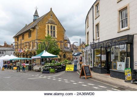 Castle Cary, a small market town in somerset England UK The Horse Pond ...