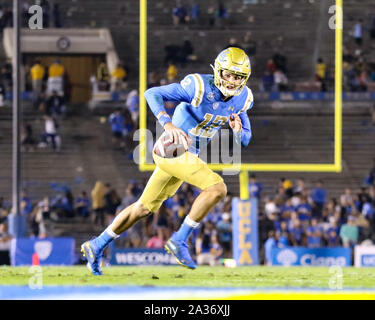 October 05, 2019 Pasadena CA,..UCLA Bruins quarterback Austin Burton ...
