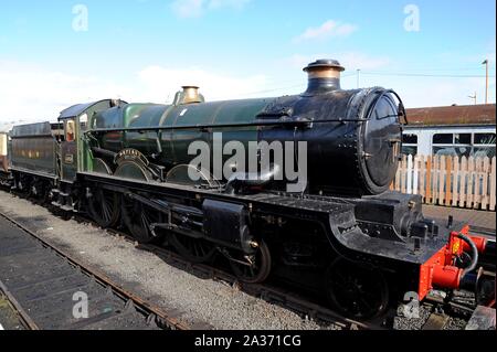 Defiant Castle Class steam locomotive nameplate of GWR Great Western ...