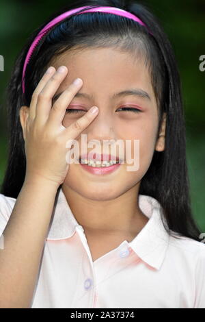 Shameful Filipina Female Juvenile Stock Photo - Alamy
