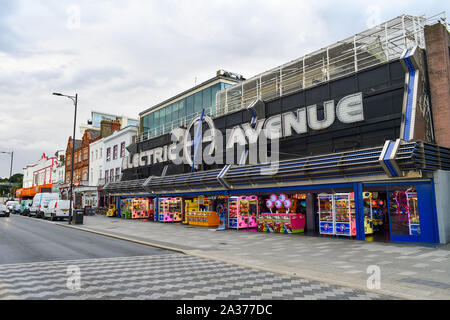 Electric Avenue Southend Seafront Arcade at night Stock Photo - Alamy