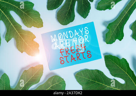 Mondays are for fresh starts motivational or inspirational quote ...
