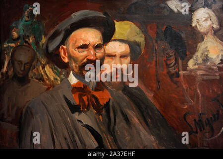 Wyczólkowski Leon - Self Portrait 2 - Polish School Stock Photo - Alamy