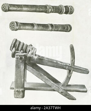 This medieval weapon dates to 1450-1500. It acts like a catapult Stock ...