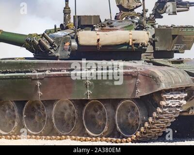 Slovenian armed forces M84 tank driving demonstration in Pivka Slovenia ...