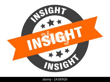 insight round orange sticker isolated on white Stock Vector Image & Art ...