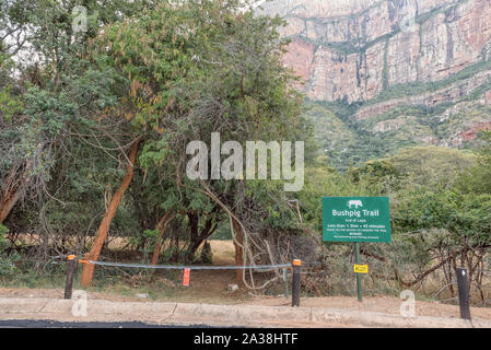 SWADINI, SOUTH AFRICA - MAY 19, 2019: Start of the Kudu Trail at the ...