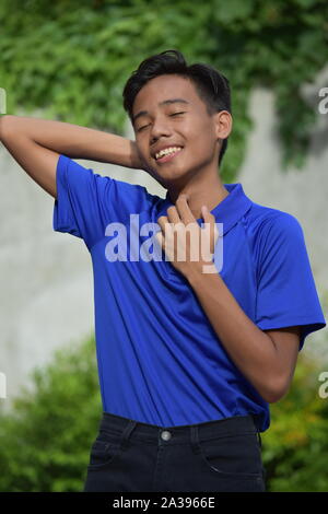 Relaxing Filipino Male Stock Photo - Alamy