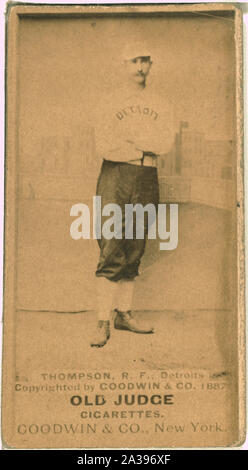 Sam Thompson, Detroit Wolverines, baseball card portrait Stock Photo ...