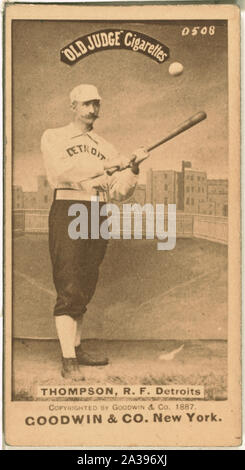 Sam Thompson, Detroit Wolverines, baseball card portrait Stock Photo ...