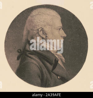 Samuel Thatcher, head-and-shoulders portrait, right profile Stock Photo ...