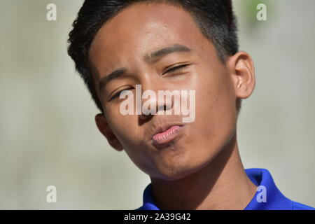 A Kissing Youthful Filipino Boy Stock Photo - Alamy