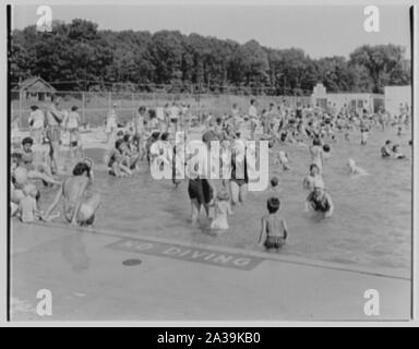 Saxon Woods Bathing Pool, White Plains, New York Stock Photo - Alamy