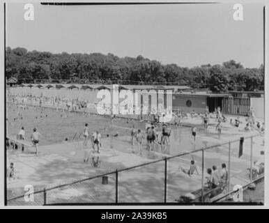 Saxon Woods Bathing Pool, White Plains, New York Stock Photo - Alamy