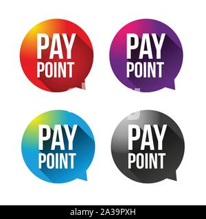 Pay Point sign label Stock Vector Image & Art - Alamy