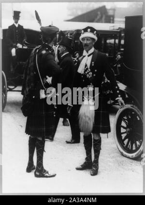 Scottish peers arriving at Westminster Abbey for the Coronation of King ...