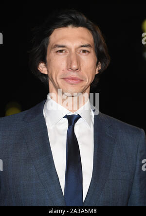 American actor Adam Driver attends the EE British Academy Film Awards ...