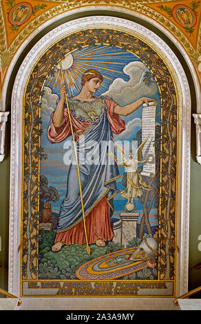 Second Floor, East Corridor. Mosaic of Minerva by Elihu Vedder within ...