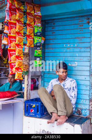 MUMBAI , INDIA - AUG 26 : Indian man in Dharavi on August 26 2019 ...