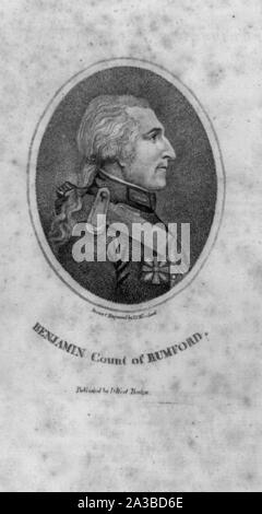 Portrait of Sir Benjamin Thompson, Count Rumford - an American-born ...