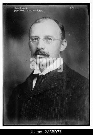 A portrait of Sir Cecil Spring-Rice, a British diplomat, known for his ...