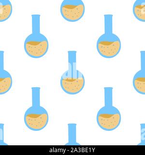 Round flask pattern vector seamless blue Stock Vector Image & Art - Alamy