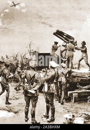 British Pom Pom anti-aircraft gun, WW1 Stock Photo - Alamy