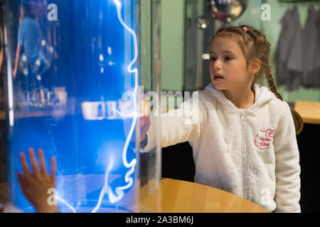 Finnish science center Heureka in Vantaa. Children's chemical ...