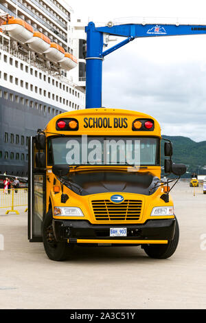 School bus. Corner brook newfoundland Canada being used for ferrying ...