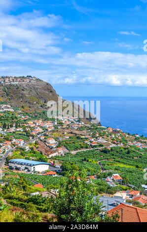 A beautiful view of the Calheta coast of Madeira, Portugal Stock Photo ...